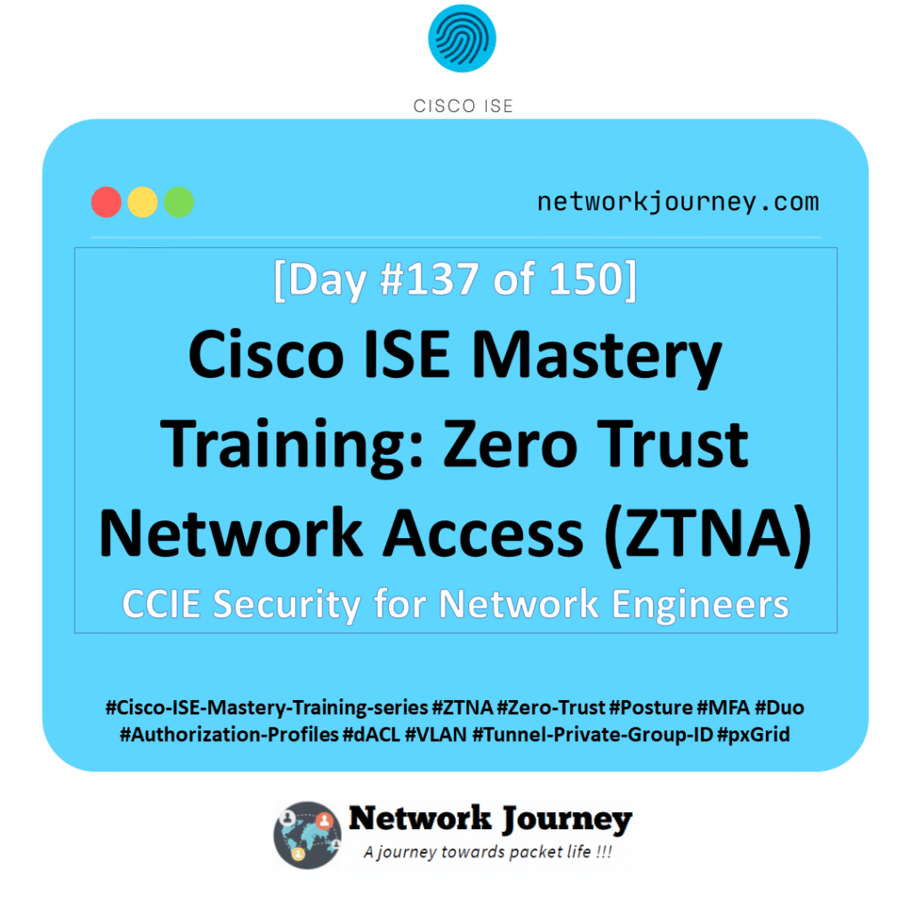 [Day 137] Cisco ISE Mastery Training: Zero Trust Network Access (ZTNA ...